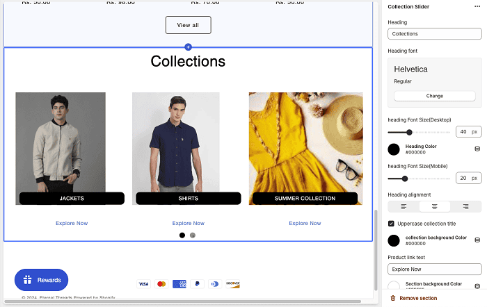 Shopify Collection Slider | Custom Section Code