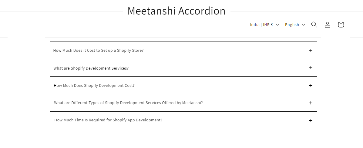 Shopify Accordion Section | Expand/Collapse Shopify Accordion Section | Expand/Collapse